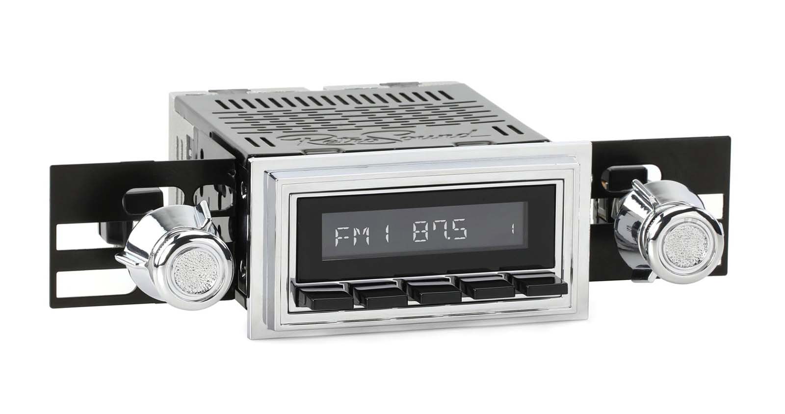 RetroSound Radio Ford Mercury Cougar 1967-1973 Black Bezel Style
