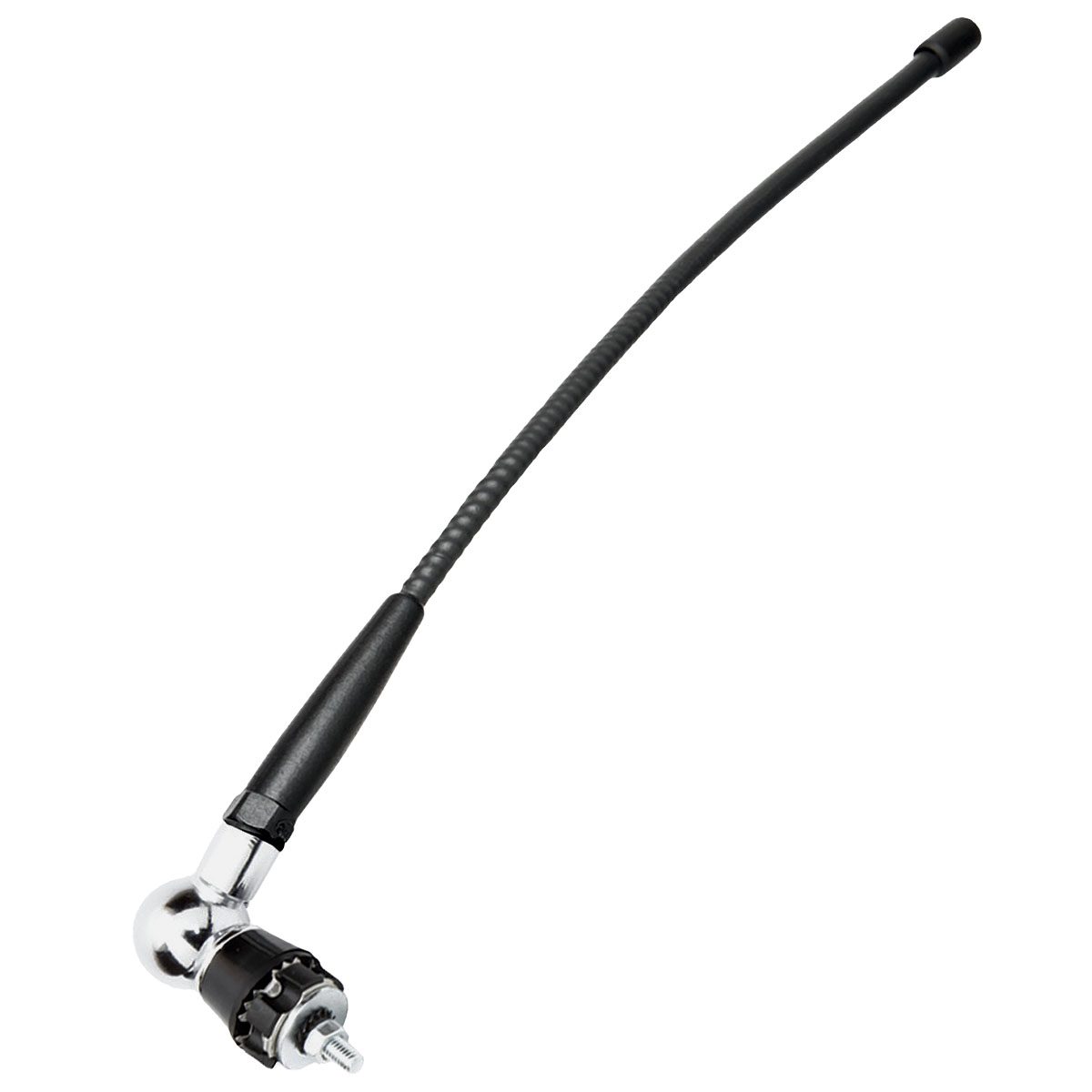 Antenna AM FM DAB-Ready Roof or Pillar Mount Chrome Ball Flexible Heavy ...