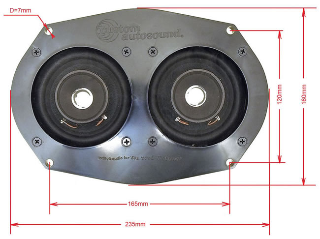 Soundlabs Group Custom Autosound 6x9 Dual Speaker 1006