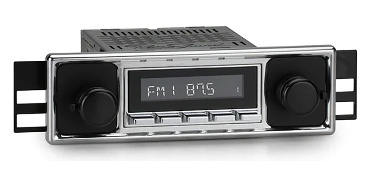 RetroSound Radio Classic Chrome Flat Black Style