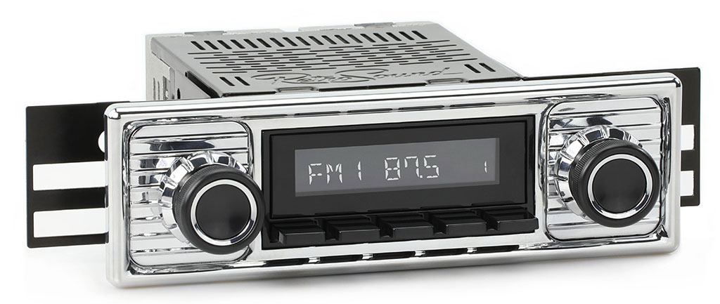 RetroSound Radio Jaguar MK Series 1961-1966 Chrome Scallop Style